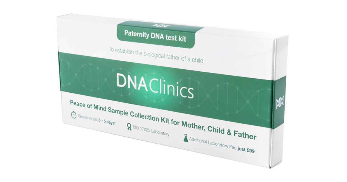 DNA Clinics paternity test kit as sold on Boots | Crystal Health